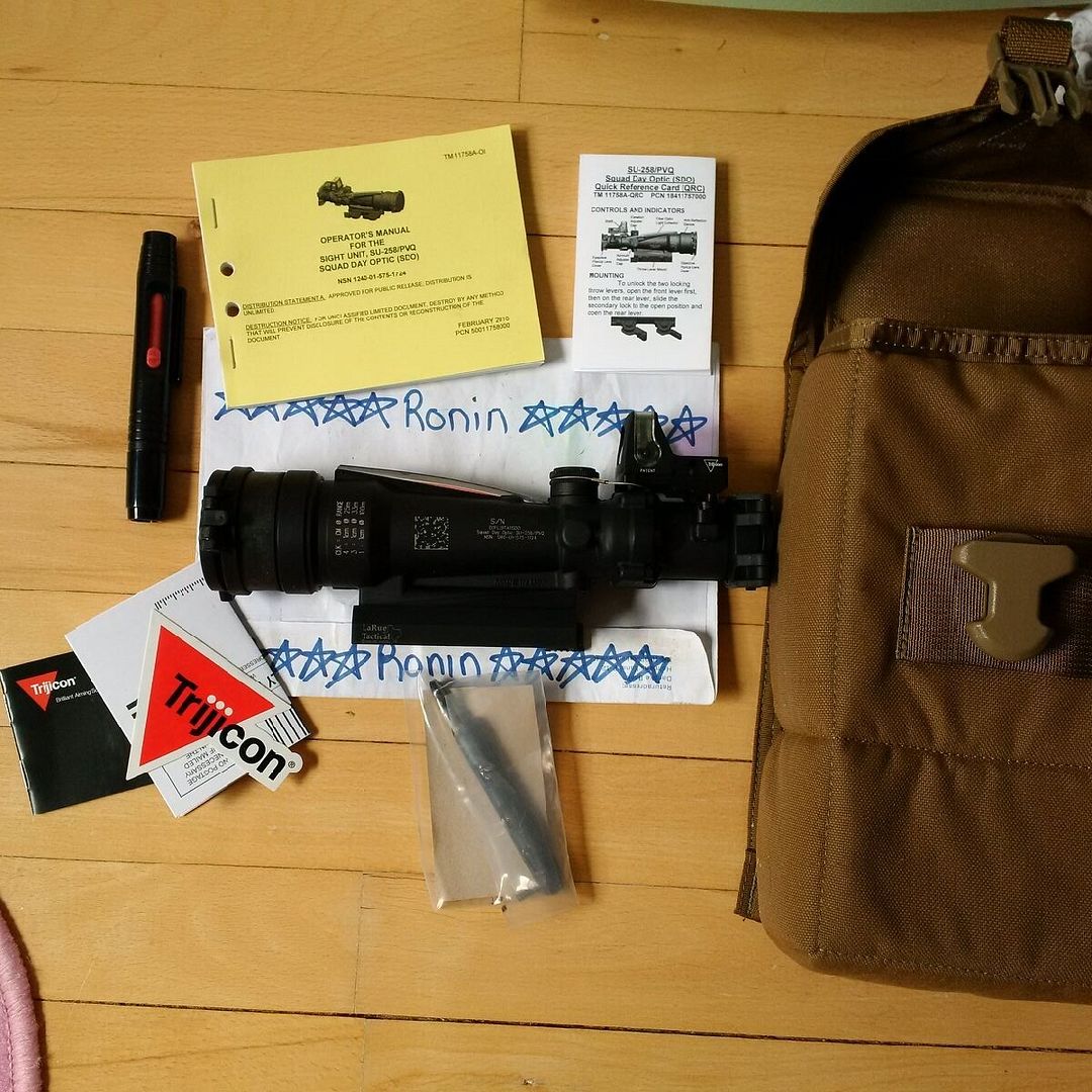 Ronin Tactical's New Site: SU-258/PVQ TA11SDO-CP: Trijicon ACOG 3.5x35 Scope, Dual Illuminated ...